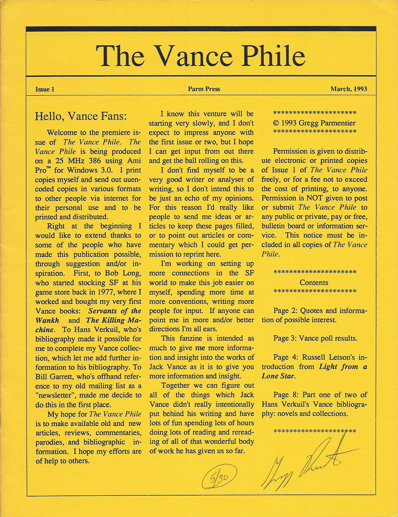 Library Additions: Several Jack Vance Items « Lawrence Person's Futuramen